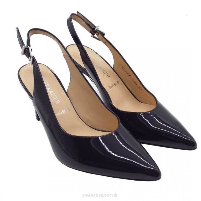 Peter Kaiser Thyra-PE Dressy Wide Fit Slingback Women Navy Patent ...